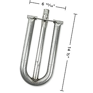 Shengyongh SS90351 (3-Pack) SS12461 (3-Pack) Stainless Steel Heat Plate and Burner Replacement for American Outdoor Grill 30NB, 30PC