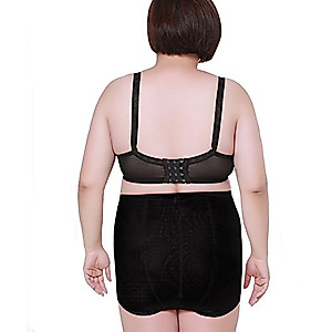 Max Shape Women's High Waist Tummy Control Silm Panty Plus Size Control Panties Black 6XL