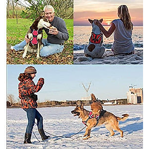 LMOBXEVL Service Dog Harness,No-Pull Dog Harness with Handle Adjustable Reflective Pet Dog in Training Vest Harness,Easy Control for Small Medium Large Breed Outdoor Walking Hiking