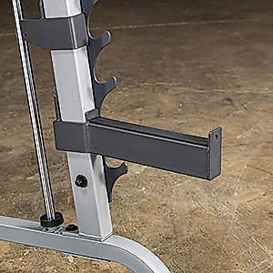 Body-Solid (GS348B) Precise 7° Angle Smith Machine Home Gym - Strength Training Equipment with Adjustable Safeties, Squat Rack Cage, Half Rack & Weight Cage Power Rack - for Amateurs & Professionals