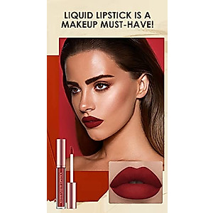BestLand 12Pcs Matte Liquid Lipstick + Lip Liner Pens Set, One Step Lips Makeup Sets Pigment Velvety Nude Lip Stain Waterproof Long Wear Lip Gloss Make up Gift Set (Set B)