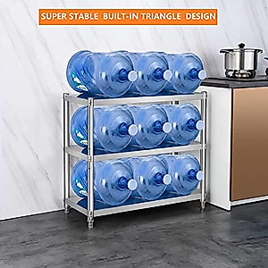 Generic Stainless Steel Kitchen Laundry Room Storage Pantry Shelf Garage Heavy Duty Shelving, Each Shelf can Bear 200 pounds evenly distributed; (3tier-Adjustable (23.6L x 14W x 31H))