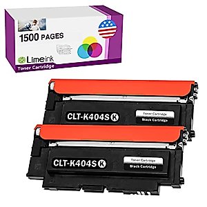 Limeink 2 Compatible Toner Cartridges Replacement for Samsung K404S 404 404s Black Toner for Samsung CLT K404S C430W Xpress c480fw Toner Cartridges Printer