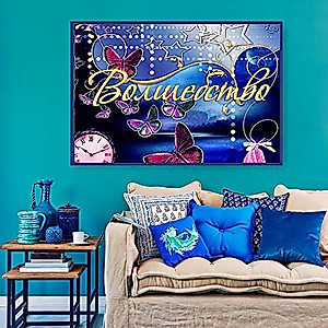 Diamond Painting Kits for Adults - 5D Diamond Art Kits for Adults Kids Beginner, DIY Full Drill Diamond Dots Paintings with Diamonds Gem Art and Crafts for Adults Home Wall Decor 15.7x11.8inch