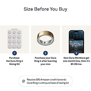 Oura Ring 4 Sizing Kit - Size Before You Buy Oura Ring 4 - Unique Sizing - Receive Credit for Purchase