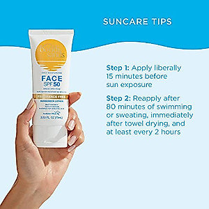 Bondi Sands Fragrance Free Daily Sunscreen Face Lotion SPF 50 | Hydrating UVA + UVB Protection, Non-Greasy, Gentle, Water Resistant | 2.53 Oz/75 mL