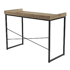 Signature Design by Ashley Gerdanet Casual 43" Sleek Home Office Writing Desk, Beige & Black