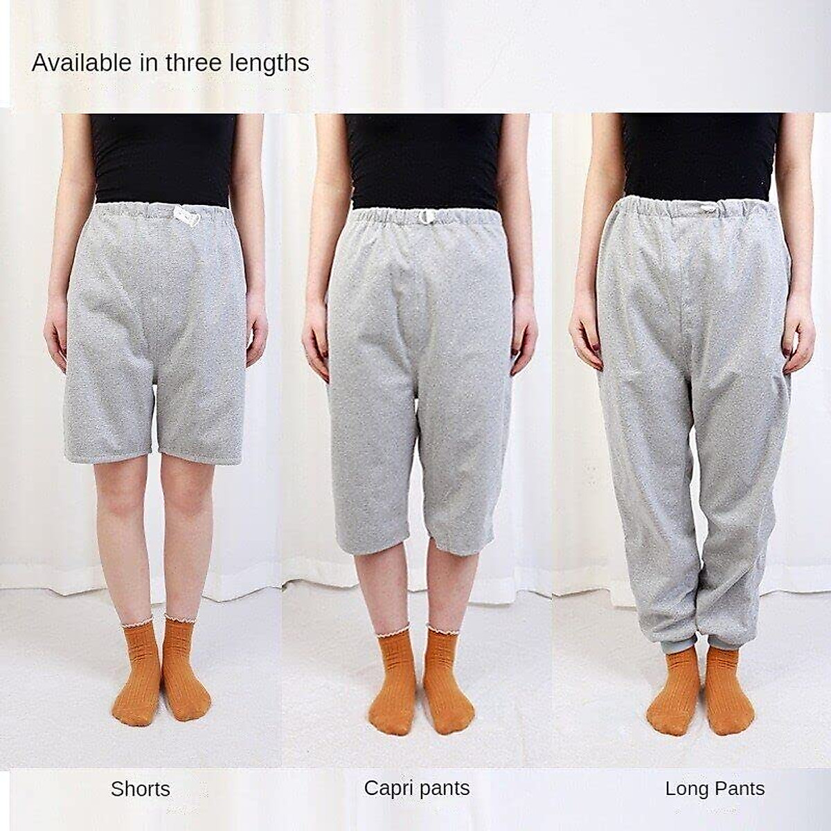 Adult Incontinence Underwear for Bedwetting, Three Layers Waterproof Pants for Men and Women, Breathable and Washable Urinary Leakage Protection Pants for Elderly (Shorts,XL)