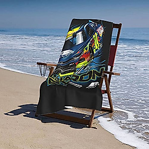 ASFRSH William Byron 24 Large Bath Towel Absorbent Quick Dry Beach Shawl Towels Blanket Pool Swim Bathroom Home Unisex 52x32 in