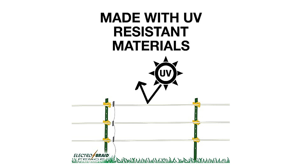 ElectroBraid 1000 Ft Horse Electric Fence - Safe & Durable System