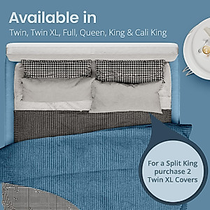 SafeRest Mattress Protector – Queen - College Dorm Room, New Home, First Apartment Essentials - Cotton, Waterproof Mattress Cover Protector and Encasement