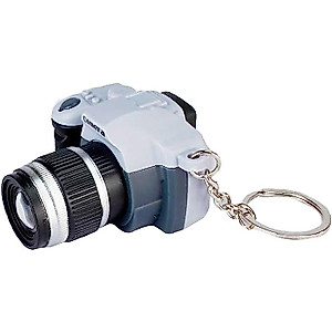 Camera Key Ring Decor Bag Wallet Pendant, Camera Keychain with Sound, Mini Camera Design Keychain Cute Novelty Ring Key Chain Pendant Creative Gift Key Chain Decorative