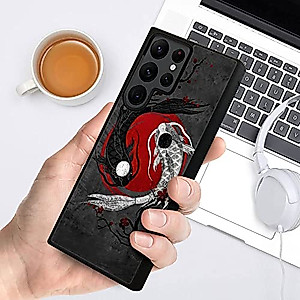 DJSOK Compatible with Samsung Galaxy S23 Ultra Case,Japanese Koi Fish for Girl Men Drop Protection Pattern with Soft TPU Bumper Case for Samsung Galaxy S23 Ultra