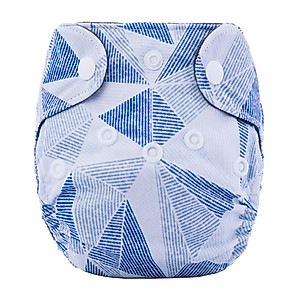 Thank u Mom Pocket Newborn Cloth Diapers for Less Than 12pounds Baby 4 Pack (Triangle) Small