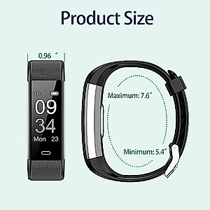 Stiive Fitness Tracker with Heart Rate Monitor, Waterproof Activity and Step Tracker for Women and Men, Pedometer Watch with Sleep Monitor & Calorie Counter, Call & Message Alert