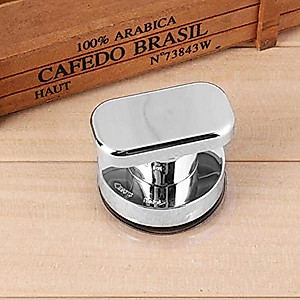 WANLIAN-Powerful Suction Cup Glass Mirror Door Handle, Refrigerator Drawer Bathroom Suction Cup Wall handrail, Bathtub Shower Handle Kitchen Drawer Cabinet Handle Suction Cup (Silver Trumpet)