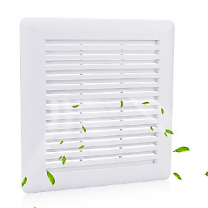 WKZO S97017068 Bathroom Ceiling Fan Grille with Springs Replacement Parts for Bath Fan Fits Models 690 693 VC305C3N VC307C2N 695 and 696N Ventilation Fan - Plastic Grille Cover