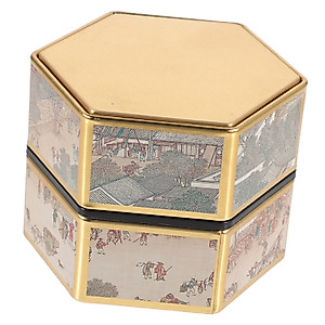 DOITOOL 3pcs Metal Cookie Tin Biscuit Barrel Small Kitchen Canisters Tea Storage Containers Food Canister Storage Tea Tin Canister Sugar Jar Food Container Cookie Jar Seal Food Jar Pp