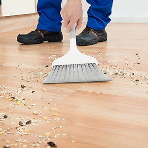 4 Sets Mini Broom and Dustpan Set Small Dustpan and Brush Set Hand Broom and Dustpan Set Home Cleaning Supplies Portable Cleaning Dust Pan and Brush for Desk Home Kitchen Keyboard Car Pet Waste