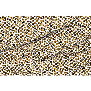 Spoonflower Fabric - Scattered School Bus Education Hand Drawn Teacher Printed on Petal Signature Cotton Fabric Fat Quarter - Sewing Quilting Apparel Crafts Decor