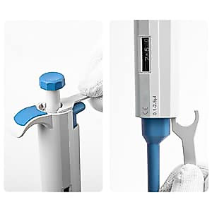 LARKSCI Micropipette 0.1-2.5ul Volume Adjustable Pipettor Accuracy Volume Micro Pipette Single Channel