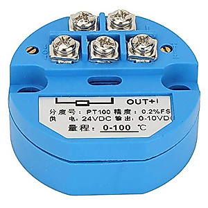 East buy Temperature - -50~400 Degree PT100 Temperature Transmitter DC24V Output 0-10V Sensor