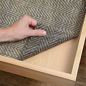 Con-Tact Brand Natural Weave Non-Adhesive Contact Shelf and Drawer Liner, 12" x 4', Zig Zag Black/Ivory, 6 Rolls
