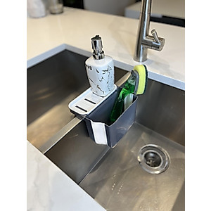 Sponge Holder for Kitchen Sink, Sponge Caddy, Dish Brush Holder, Kitchen Sink Caddy, Kitchen Accessories, kitchen sink sponge caddy, dish soap holder, Kitchen Sink Organizer, Sink Sponge Holder