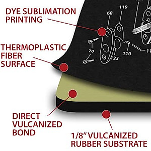 TekMat Glock Cut Away Mat, Black, One Size, TEK-R17-GLOCK-CA