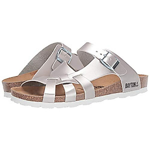 BAYTON womens Licha Sandal, Silver, 10