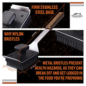 Traeger Pellet Grills BAC537 BBQ Cleaning Brush Accessory