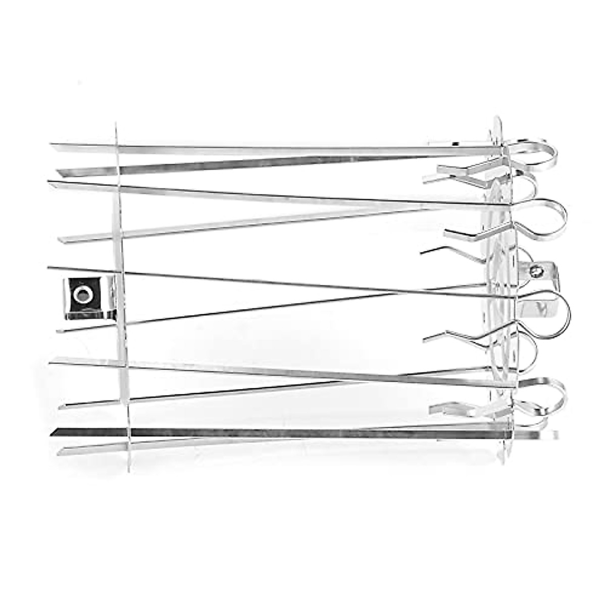 RvSky Garden Supplies Stainless Steel Roaster Electric Oven Barbecue Skewers Needle Cage Set BBQ Grill Accessory