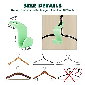 DIGHEIGG Clothes Hanger Space Saver Connector Hooks 100 Pack, Closet Organizer Space Saving Hangers for Clothes, Space Triangles for Hangers As Seen on Tv