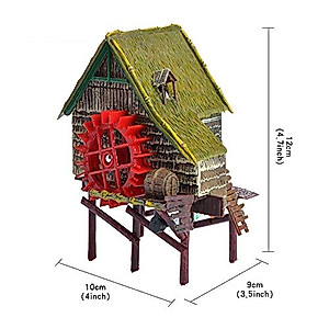 Saim Windmill Live Action Aquarium Ornaments/Air Pump Aquarium Bubble Decorations