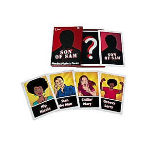 Regal Games - Son of Sam - Murder Mystery Card Game - for Holidays, Game Nights, and Parties - 5”x 2” Card Size - 54 Count - Up to 26 Players, Ages 12+