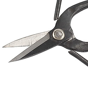 BambooMN Bonsai Basics Set - 7.2" Trimming Shears & 7" Heavy Duty Butterfly Shear - 1 Set