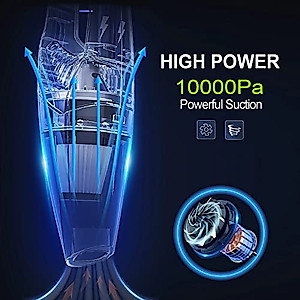 absob Cordless Handheld Vacuum Cleaner - High Power Portable Mini Wireless Car Vacuum Cleaner, Rechargeable, for Home Kitchen Office Car Corner Stairs Dust Gravel Crumbs Cleaning