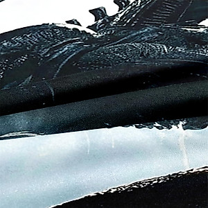 ChliEarime Hecate Alien Sci-Fi Monster Cover Bedding Set 3D for Boys Full Size - Microfiber Duvet Cover Set with 2 Pillow Shams