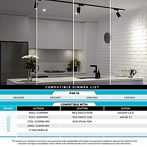 LUXRITE PAR16 LED Bulb, 5.5W (50W Equivalent), 4000K Cool White, 450 Lumens, Dimmable Spot Light, Enclosed Fixture Rated, 40° Beam Angle, ETL, Damp Rated, E26 Medium Base (4 Pack)