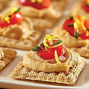 Triscuit Hint of Sea Salt Whole Grain Wheat Crackers, Vegan Crackers, 6 - 8.5 oz Boxes