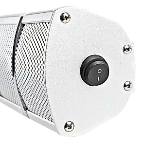 Comfort Zone 3,000W, 240V, Hard-Wired, Electric Wall Mounted Indoor/Outdoor Patio Space Heater w/Remote, Overheat Protection, Tip-Over Switch, IP65 Waterproof, (Mount Hardware Included), CZPH30RSL