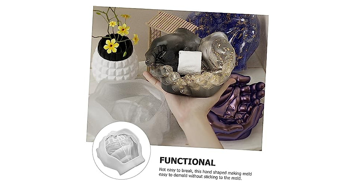 COHEALI Silicone Makeup Brush Ashtray Mold for DIY Crafts