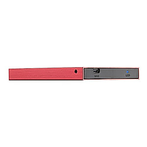 BIPRA 500Gb 500 Gb 2.5 USB 2.0 External Pocket Slim Hard Drive - Red - Fat32 (500Gb)