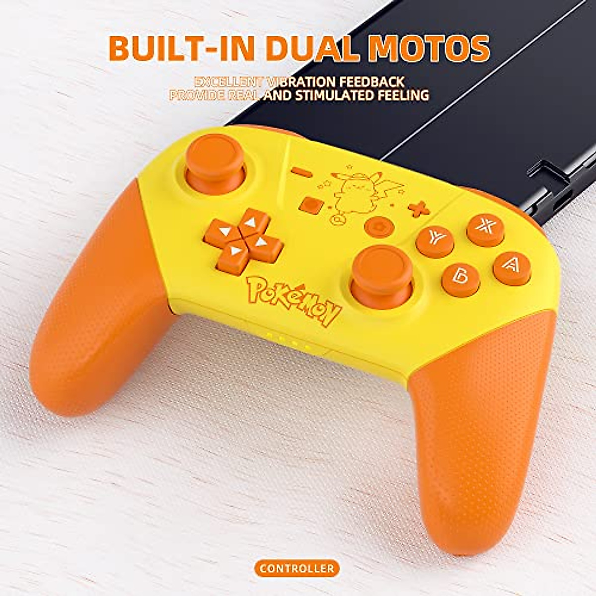 Switch Controllers,Switch Pro Controller Compatible for Switch/Switch Lite/OLED,Gamepad Pro Controllers Wireless Remote Replacement with Joysticks Support Dual Vibration/Motion Control/6-Axis Gyro