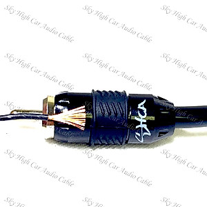 Sky High Car Audio Premium 4-Channel RCA Cable - 20ft