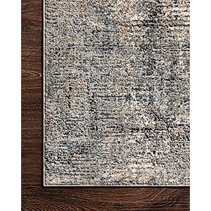 Loloi II Teagan Collection TEA-05 Denim/Slate, Contemporary 5'-3" x 7'-6" Area Rug