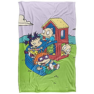 Rugrats Blanket, 36"x58" Rugrats Playground Silky Touch Super Soft Throw Blanket