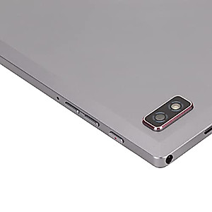 Naroote 10.1 Inch Tablet, 100-240V 3200x1440 Gray Tablet PC 8GB RAM 128GB ROM for Android 12 for Writing (US Plug)