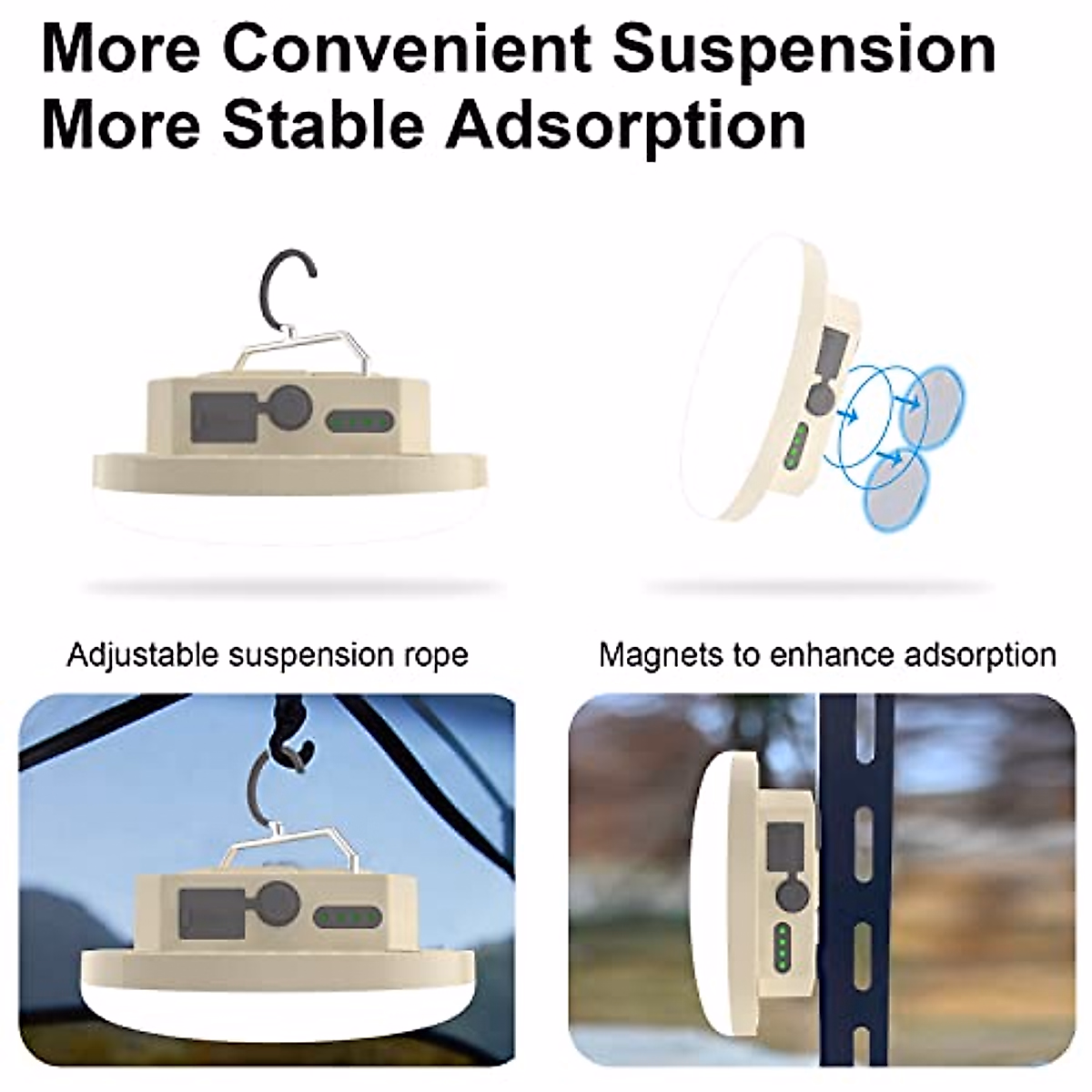 10000mAh Rechargeable 3000LM Tent Light Camping Light, 6500K 24Hours Long Play Time , Outdoor Night Market Light Night Fishing Light Emergency Lights for Hurricane Tsunami disasters (30W（Beige）)