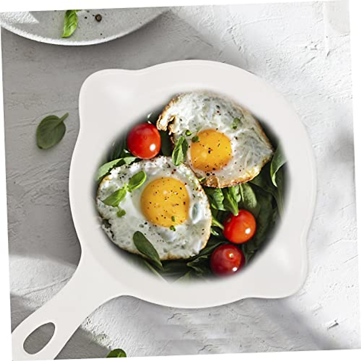 Alipis Ceramic Bakeware Bread Oven Bread Loaf Pans for Baking Mini Loaf Baking Pans Ceramic Egg Skillet Tortilla Pan Mini Fry Pan Plate for Cheese Roasting High Temperature Baking Pan Egg